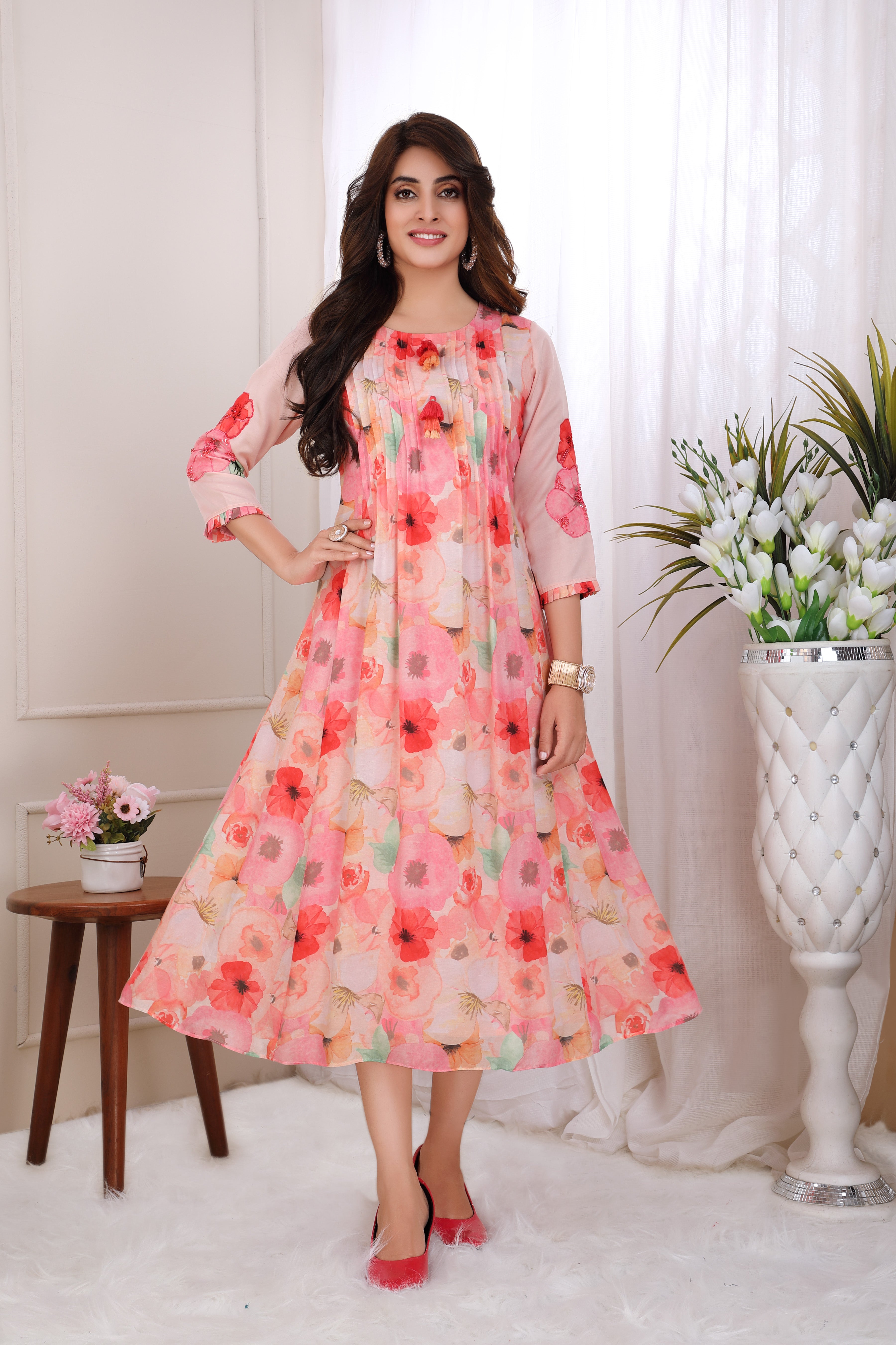 Gulabo Midi Dress – Tassel